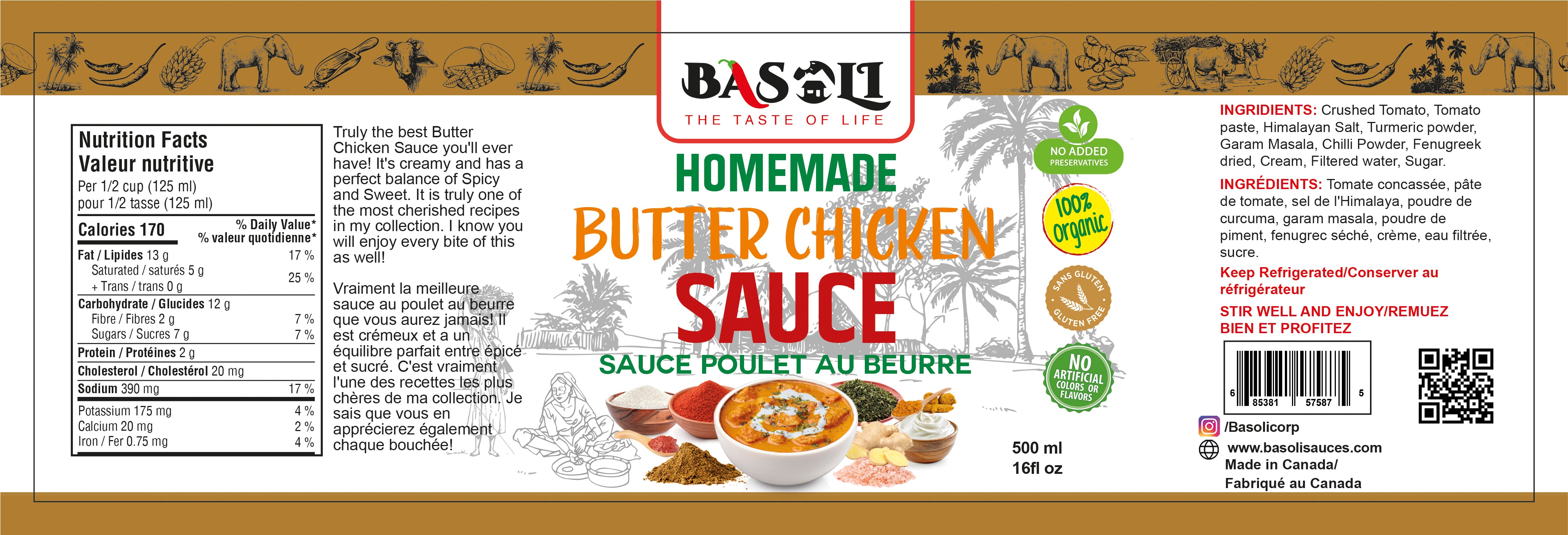 Basoli Butter Chicken Sauce – Basoli Sauces